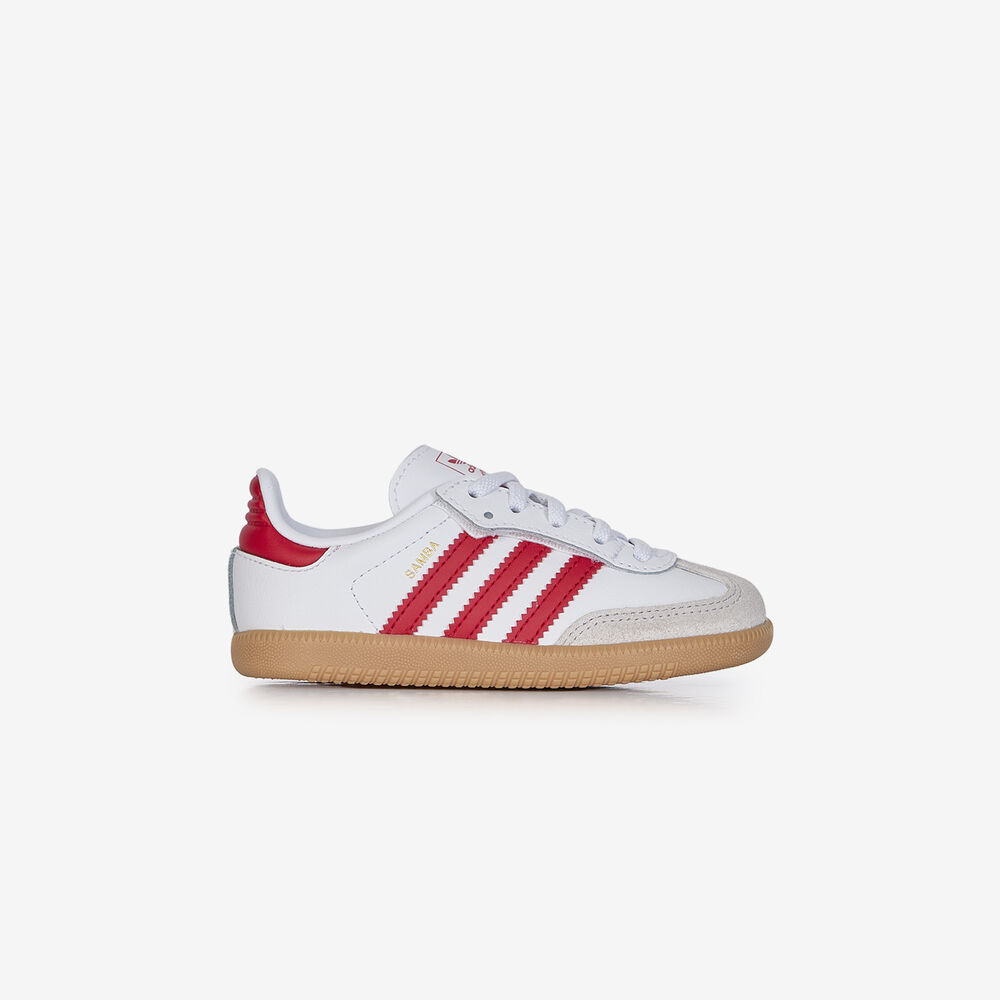 ADIDAS ORIGINALS SAMBA OG CF BLANCO/ROJO - VELCRO NIÑOS | Courir.es