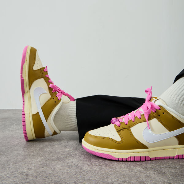 Nike Dunk Low Just Do It Bronzine MarrÓnrosa Cordones Mujer Courires