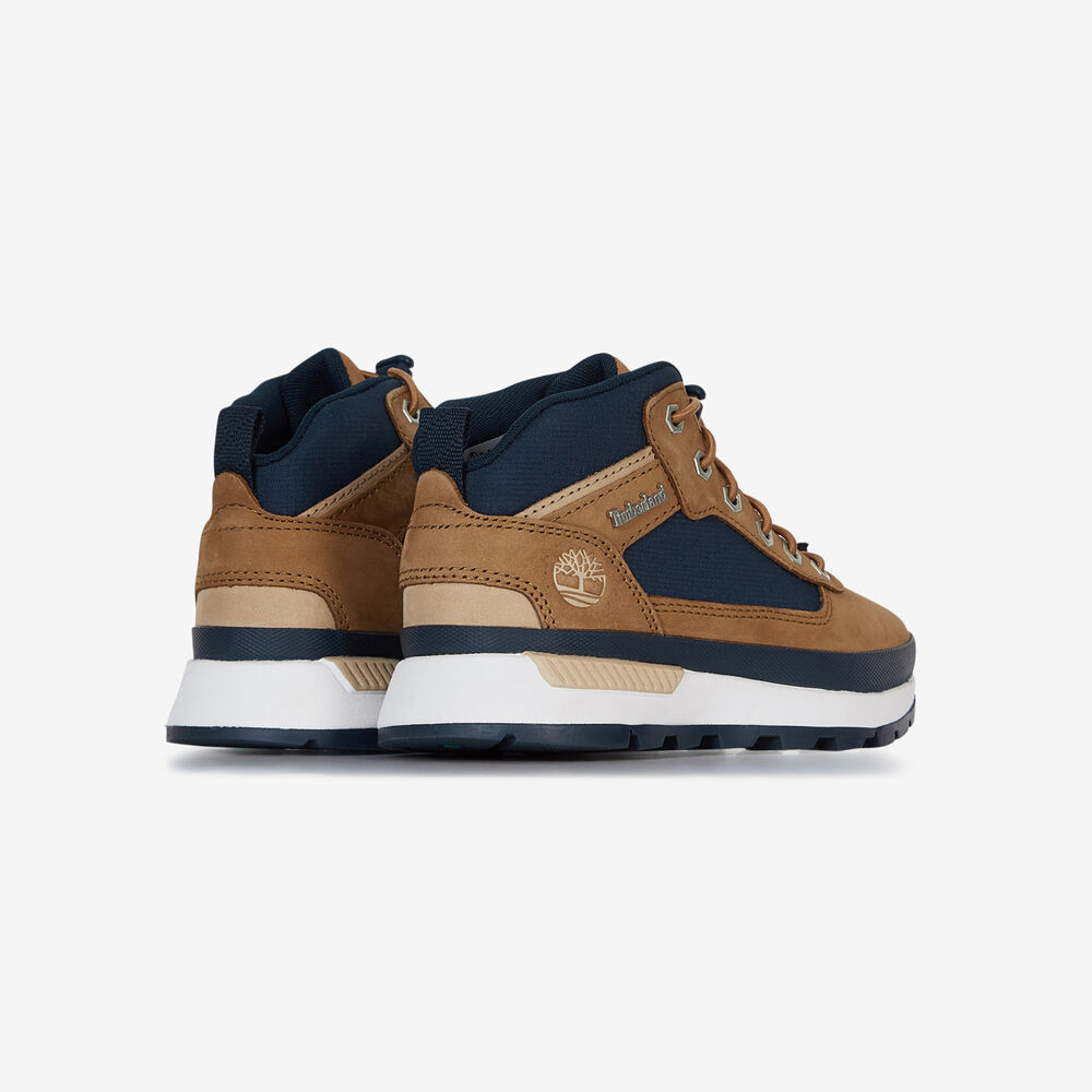 TIMBERLAND FIELD TREKKER MID RIPSTOP MARRÓN/AZUL MARINO - CORDONES ...