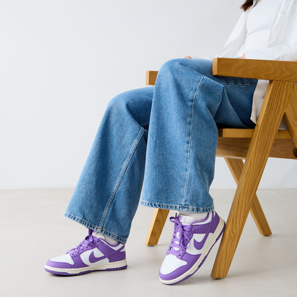 NIKE DUNK LOW MORADO/BLANCO - CORDONES MUJER | Courir.es
