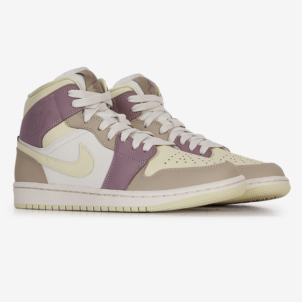 JORDAN AIR JORDAN 1 MID AMARILLO/MORADO - CORDONES MUJER | Courir.es