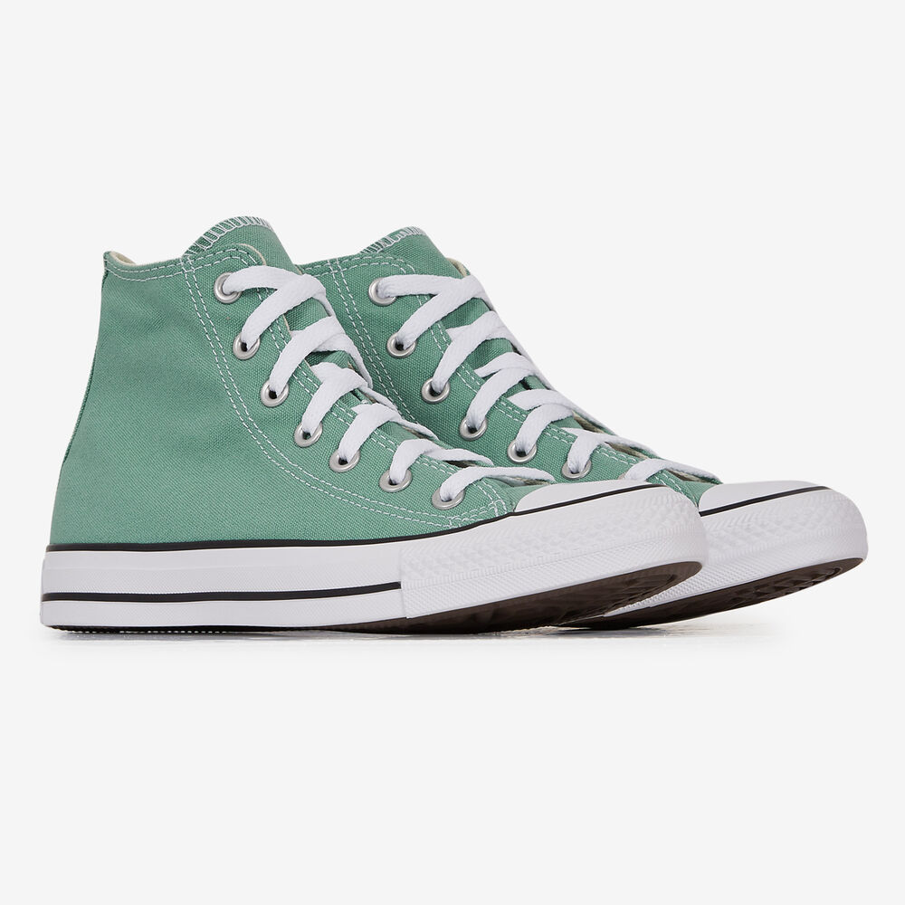 CONVERSE CHUCK TAYLOR ALL STAR HI SEASONAL VERDE/VERDE AGUA - CORDONES ...