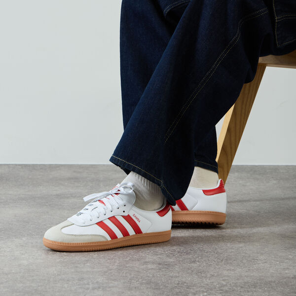 ADIDAS ORIGINALS SAMBA OG BLANCO/ROJO - CORDONES HOMBRE | Courir.es