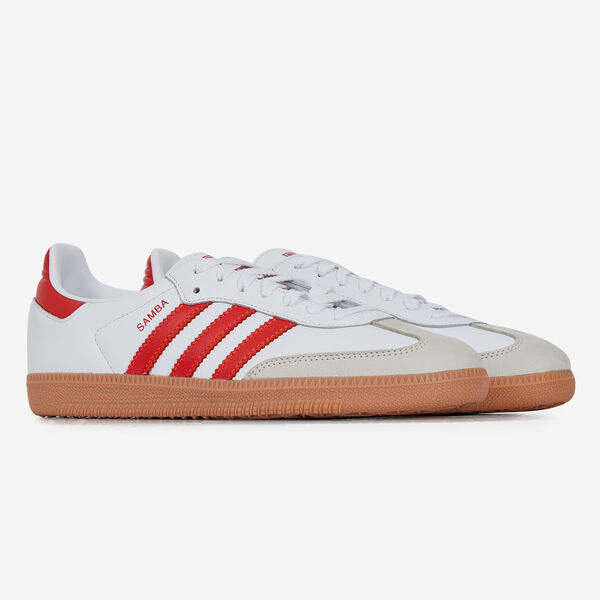 ADIDAS ORIGINALS SAMBA OG BLANCO/ROJO - CORDONES HOMBRE | Courir.es