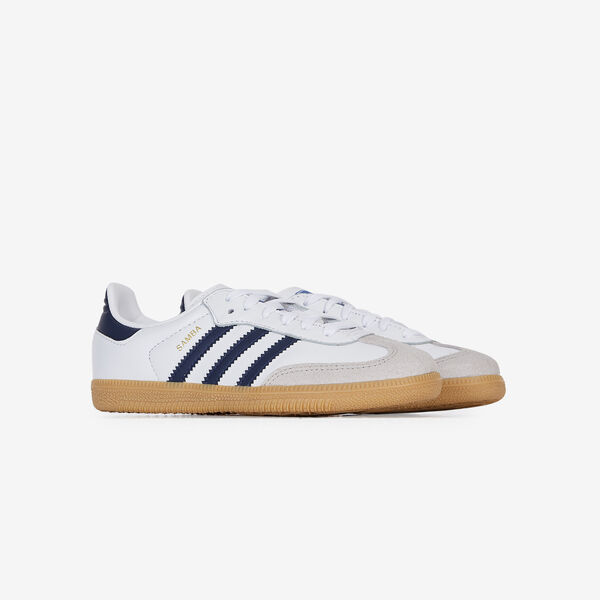ADIDAS ORIGINALS SAMBA BLANCO/AZUL MARINO - CORDONES NIÑOS | Courir.es